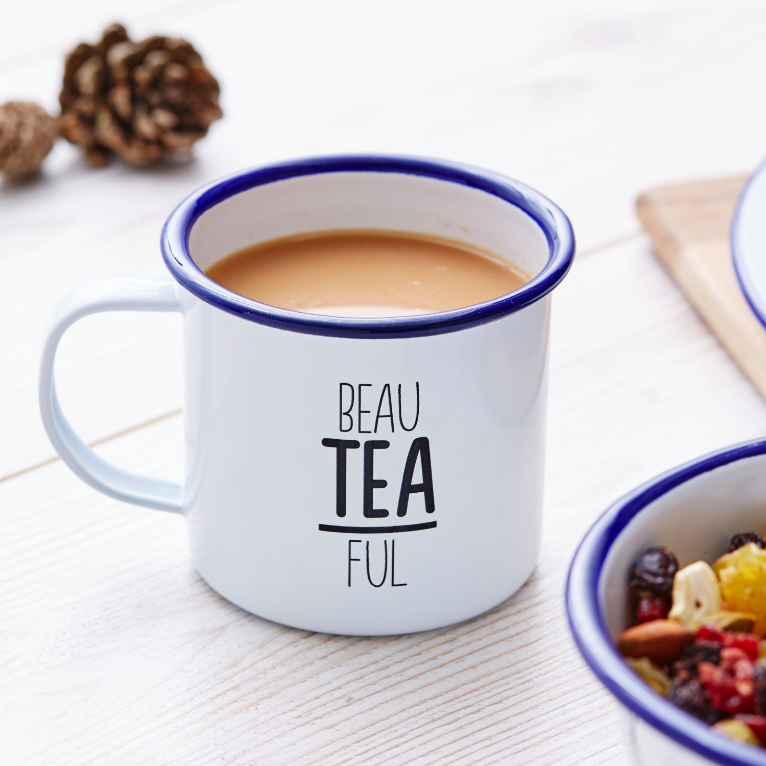 Beau Tea Ful Enamel Mug - Etsy
