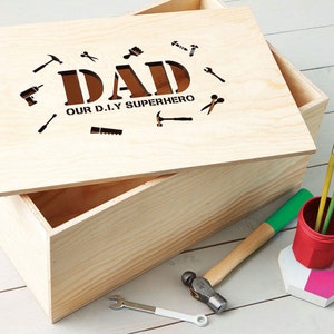 Personalised Dad's Diy Storage Crate - Etsy