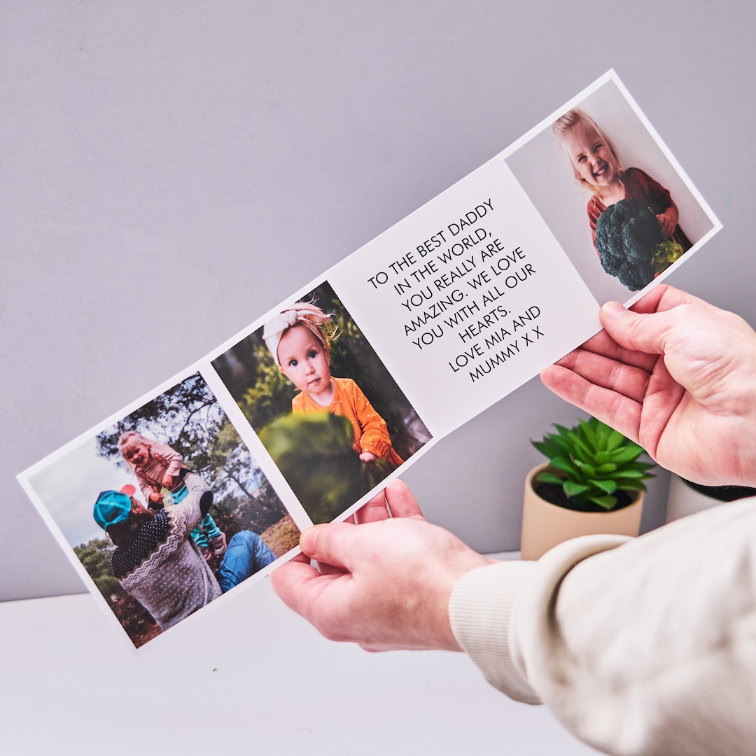Fold Out Personalised Father's Day Card - Etsy