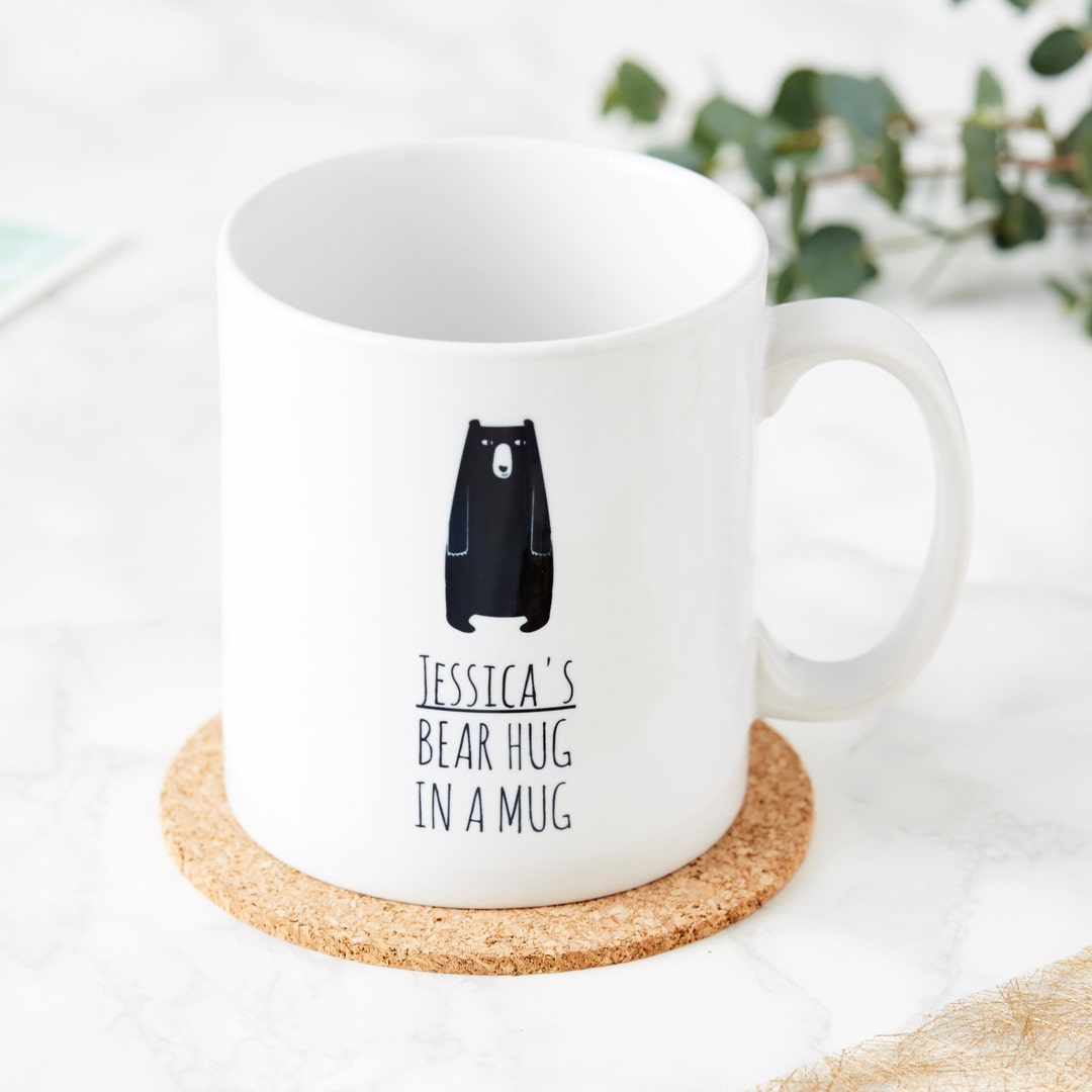 Personalised Bear Hug Mug - Etsy