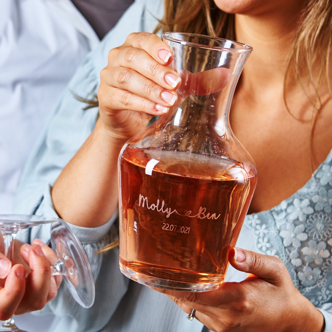 Personalised Wine Carafe | Personalized Wine Decanter | Custom Wine ...