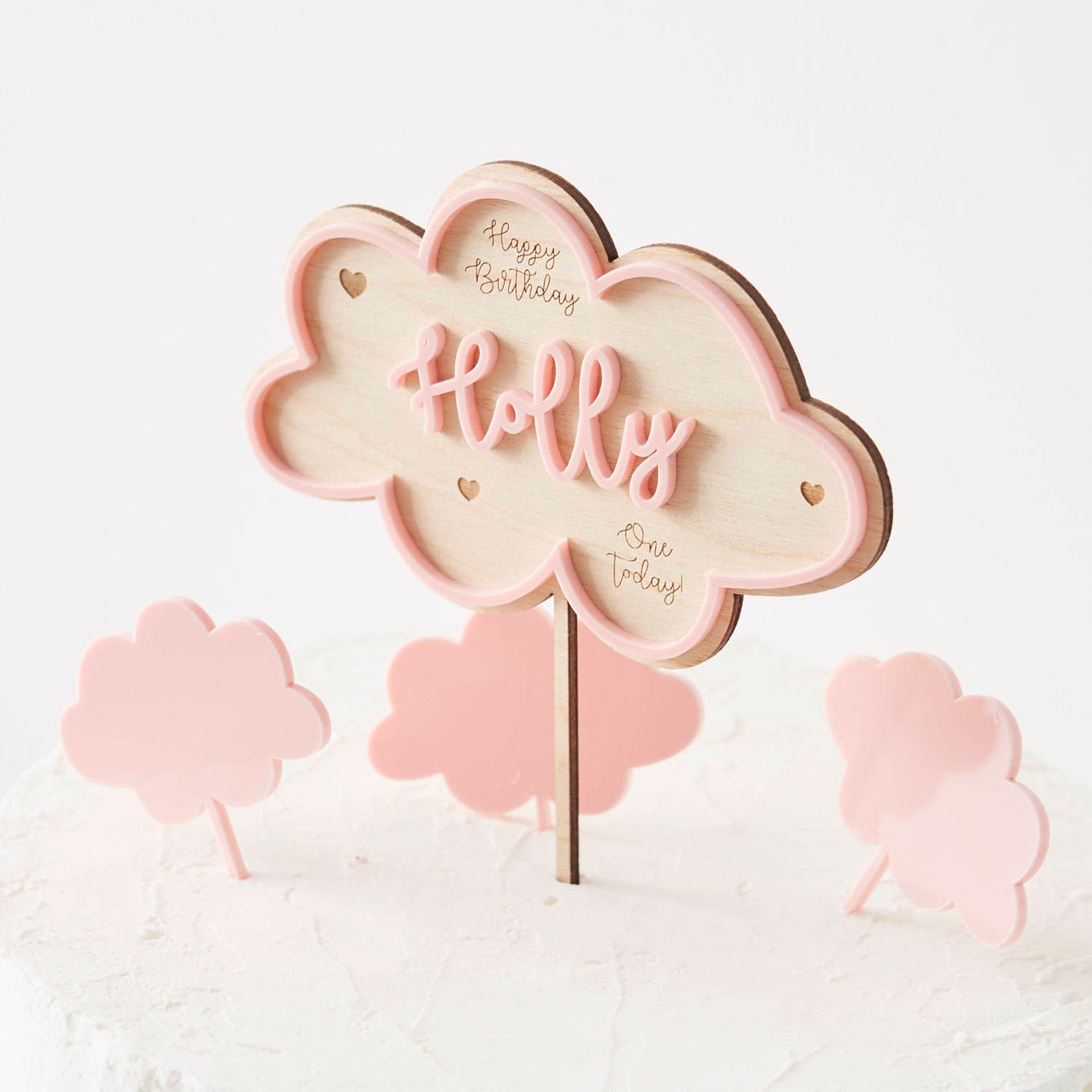 Personalised Clouds Birthday Cake Topper - Etsy