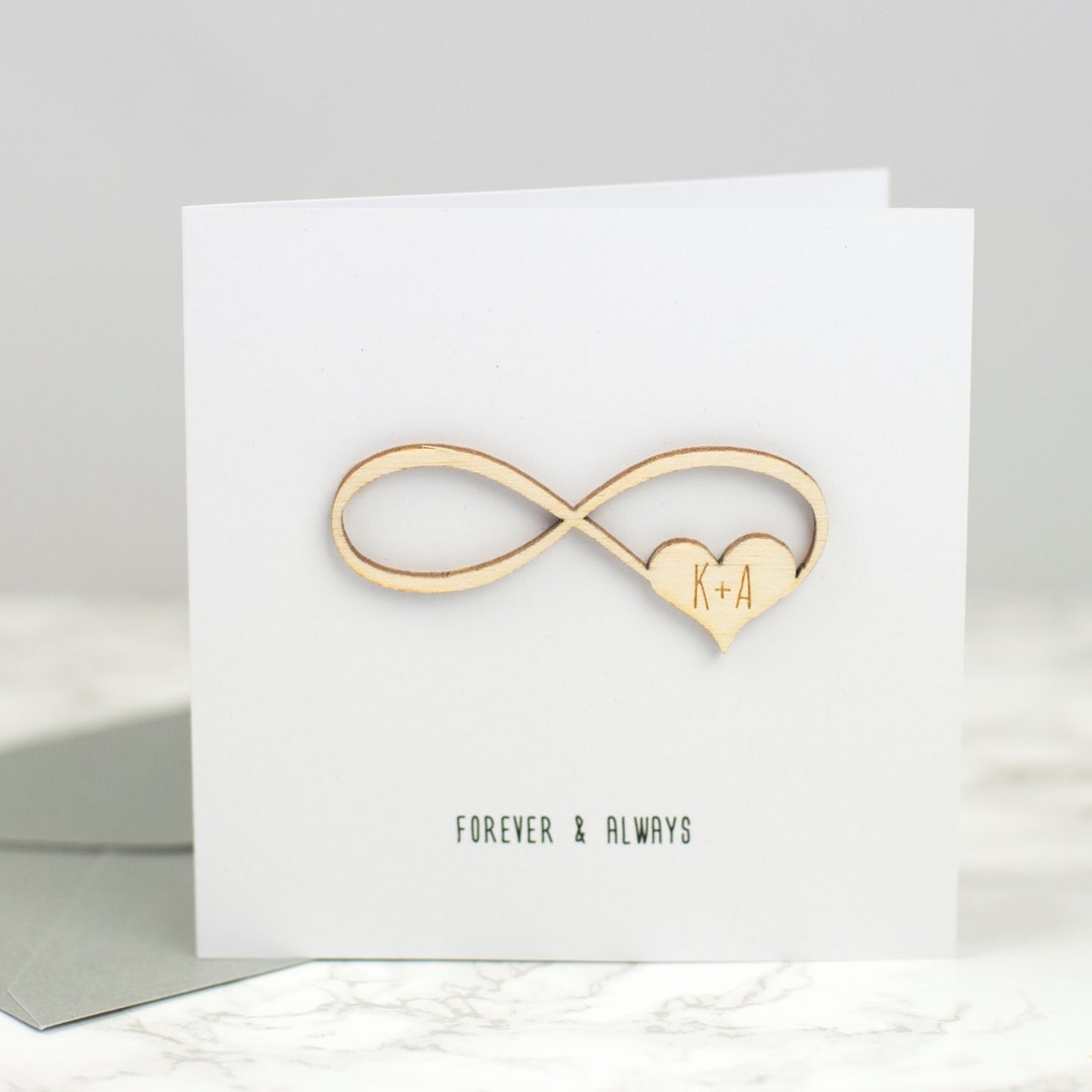 Personalised Eternity Keepsake Card - Etsy