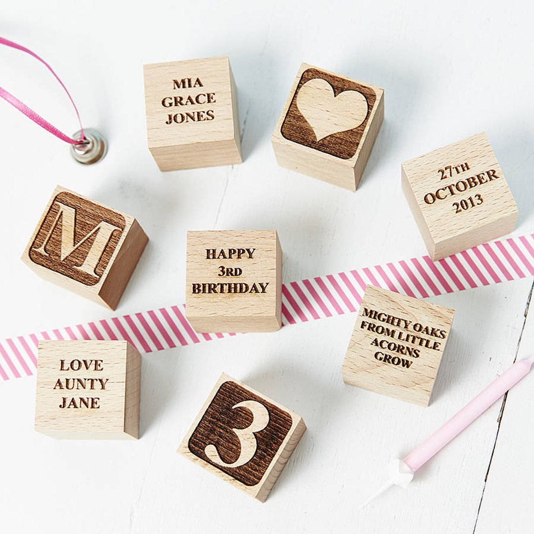 Personalised Birthday Building Block - Etsy