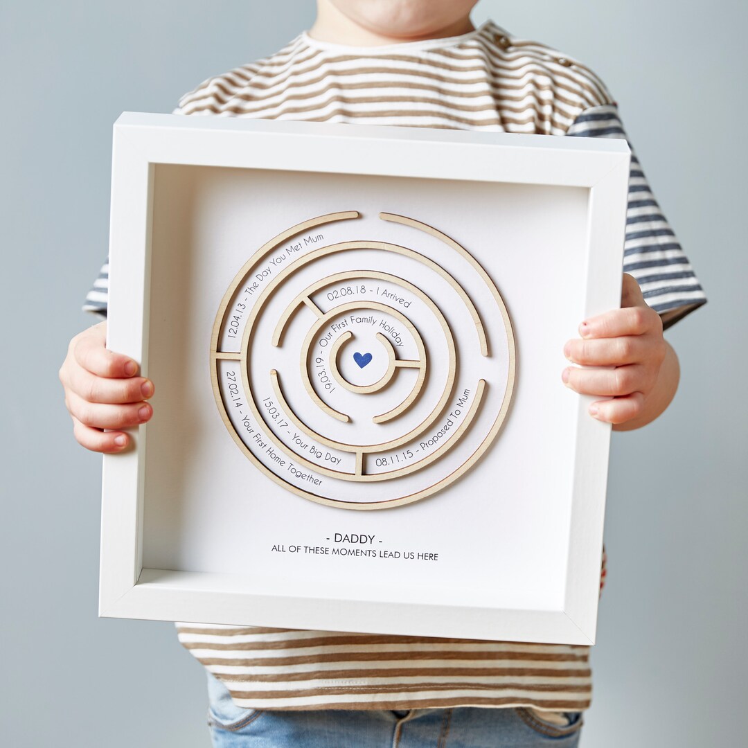 Personalised Wooden Maze Print - Etsy