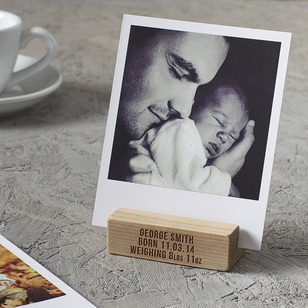 Personalised Baby Photo Block - Etsy