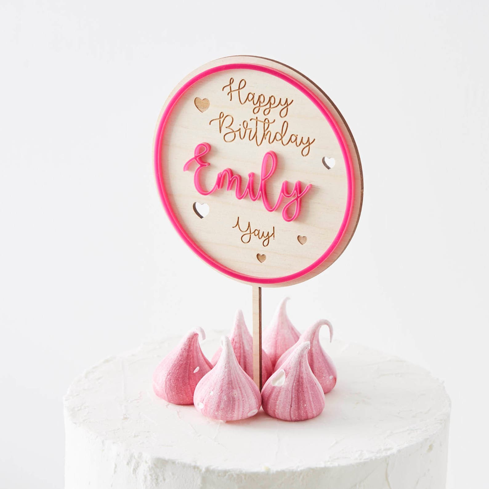 Personalised Colour Pop Birthday Cake Topper - Etsy