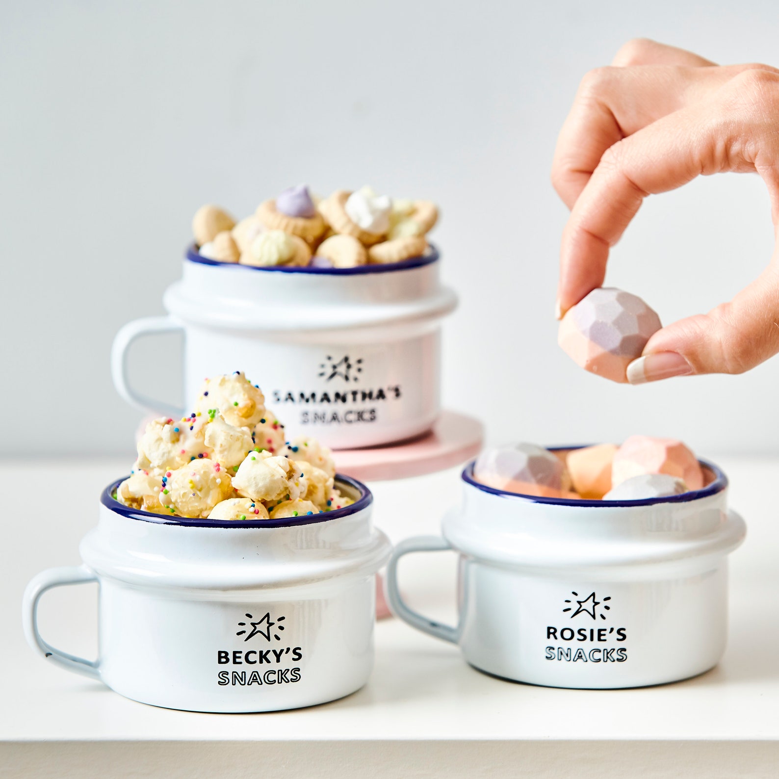 Personalised Enamel Snack Pot - Etsy