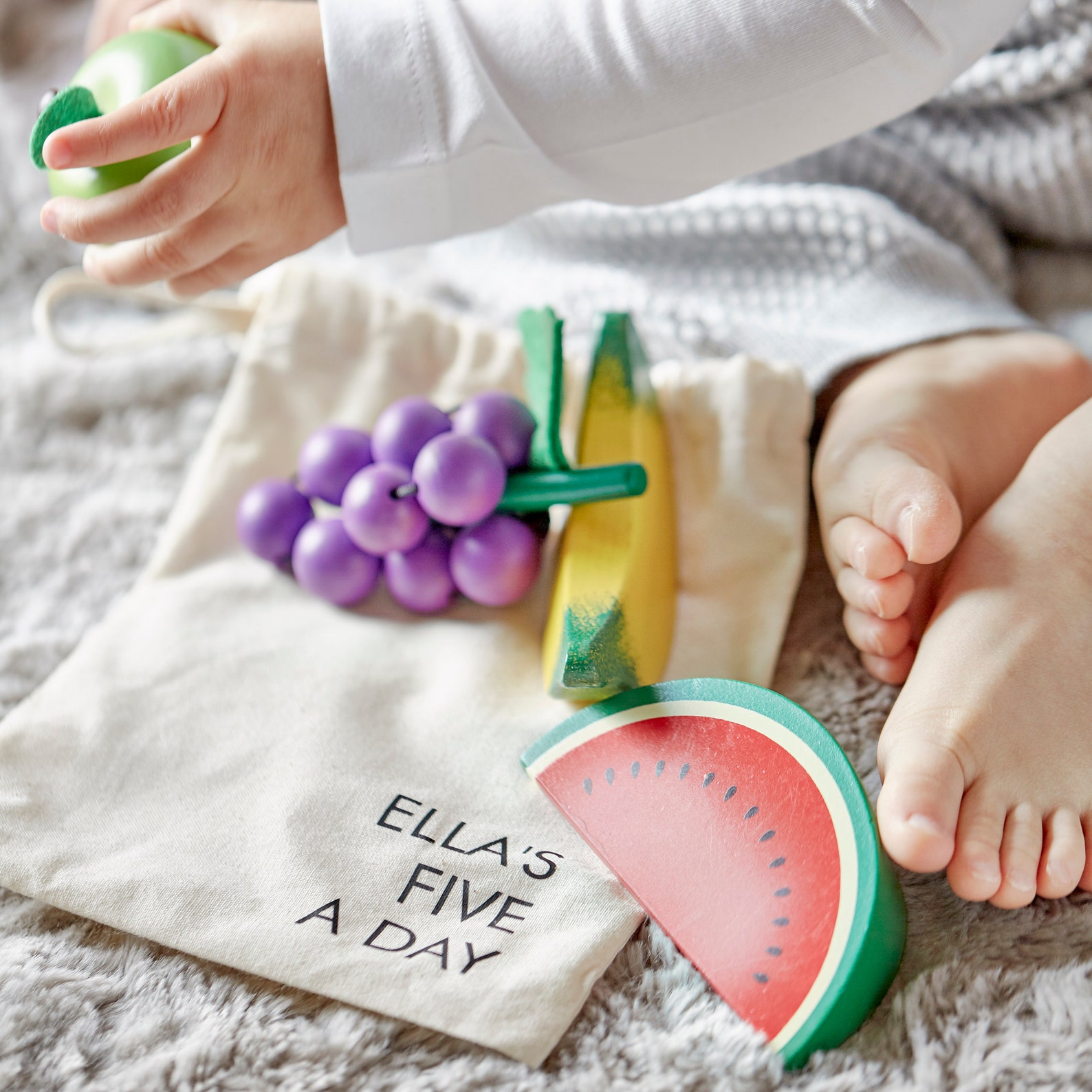 Personalised Wooden Fruit Toy Set - Etsy