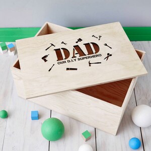 Personalised Dad's Diy Storage Crate - Etsy