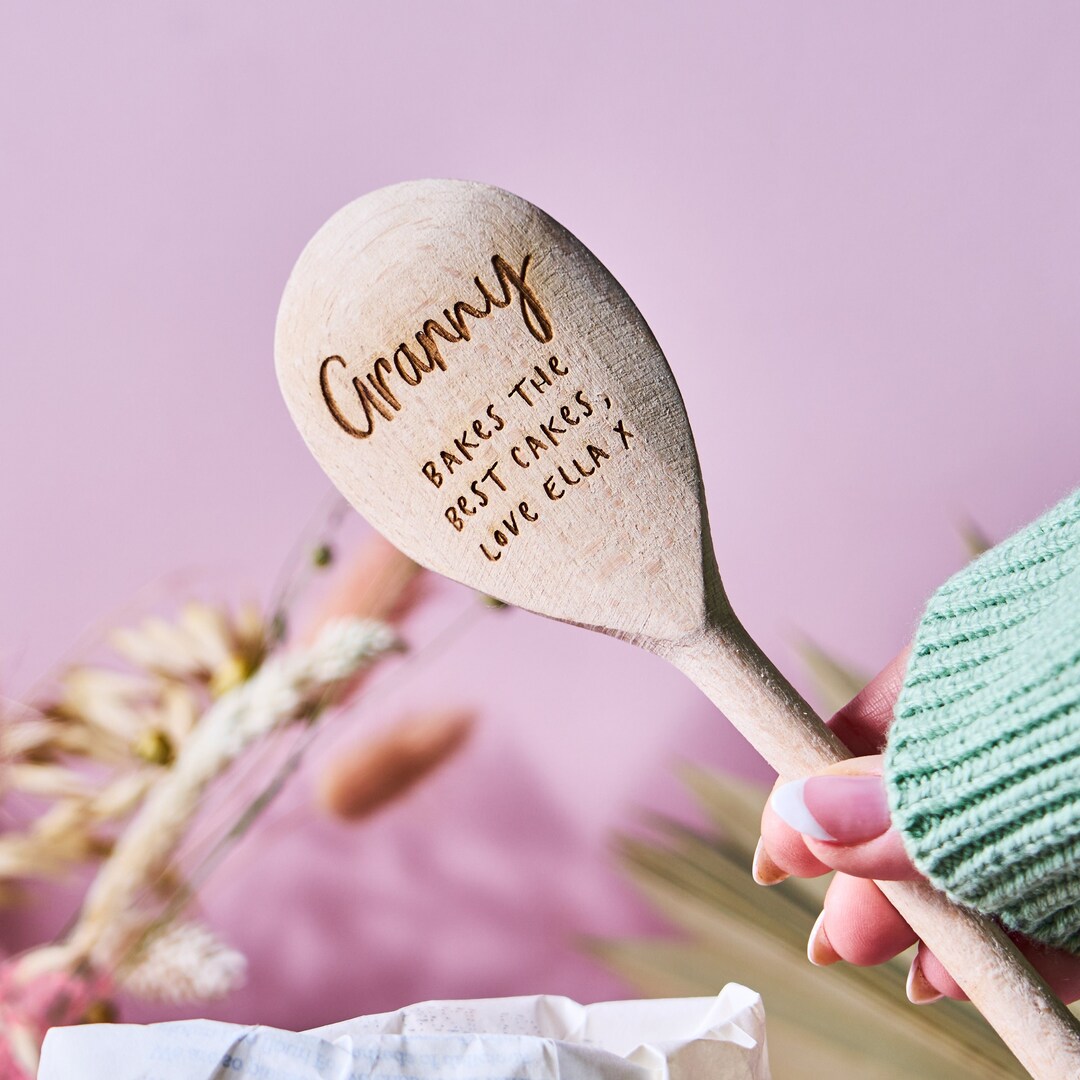 Granny / Grandma's Personalised Wooden Spoon - Etsy