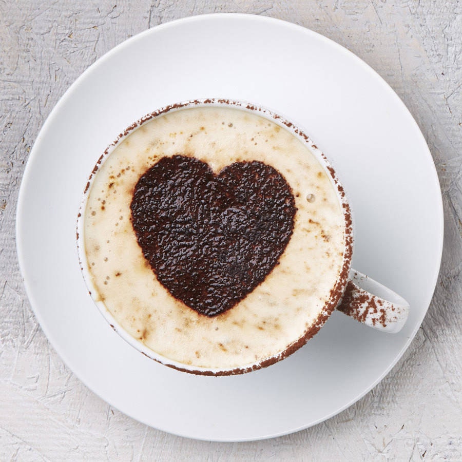 Heart Coffee Stencil - Etsy