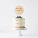 Decorative Circular Personalised Cake Topper - Etsy