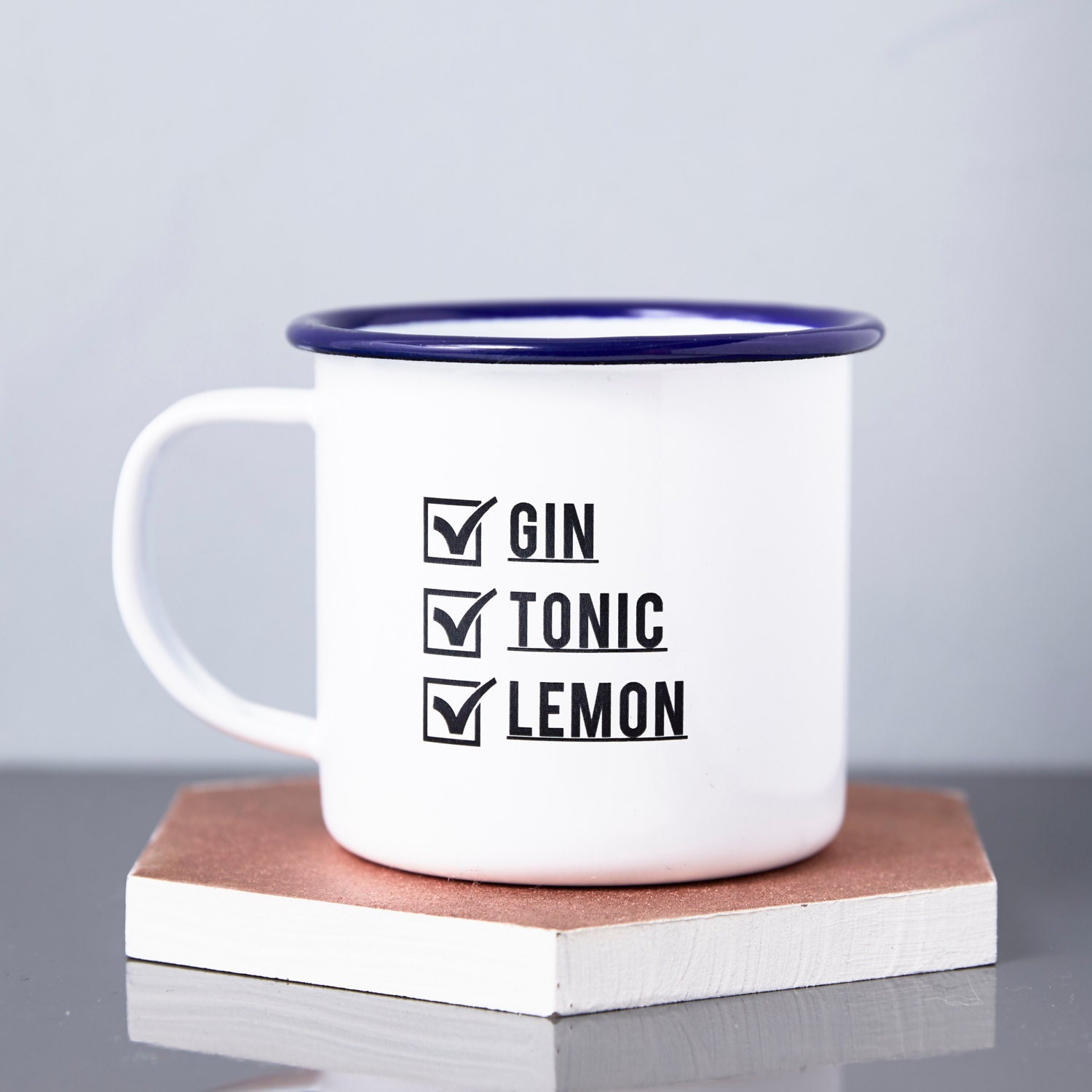 Check List Personalised Enamel Mug - Etsy