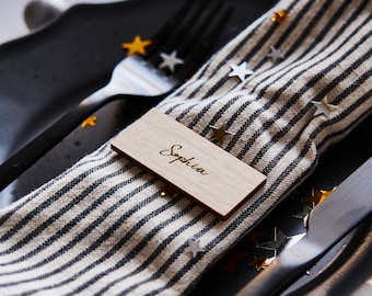 Joy Place Cards, Christmas Plate Setting Cards, Christmas Wooden Word ...