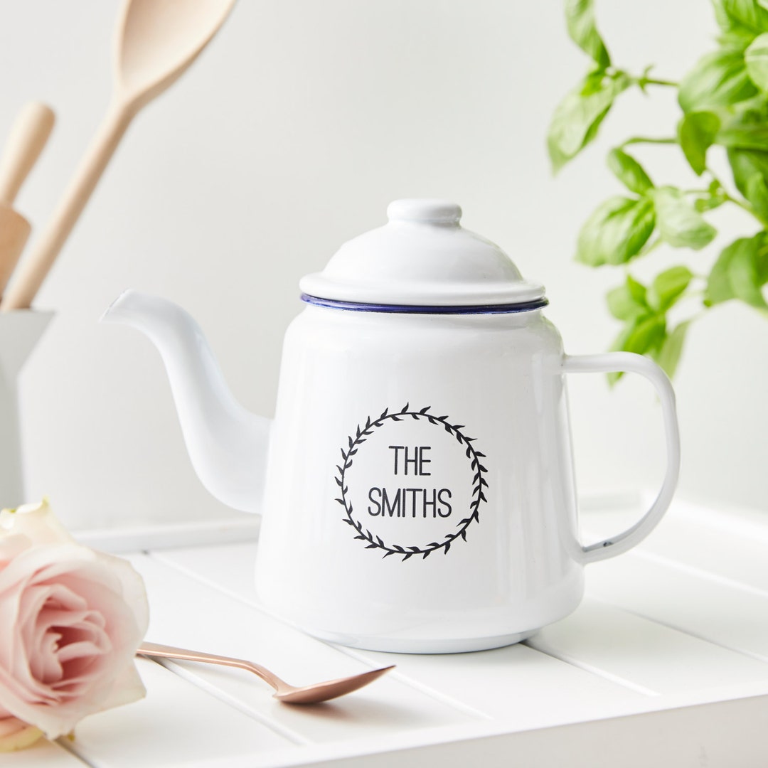 Enamel Personalised Teapot - Etsy