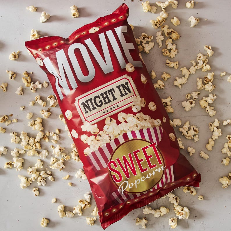 Personalised Christmas Popcorn Bowl | Christmas Movie Nights | Stocking ...