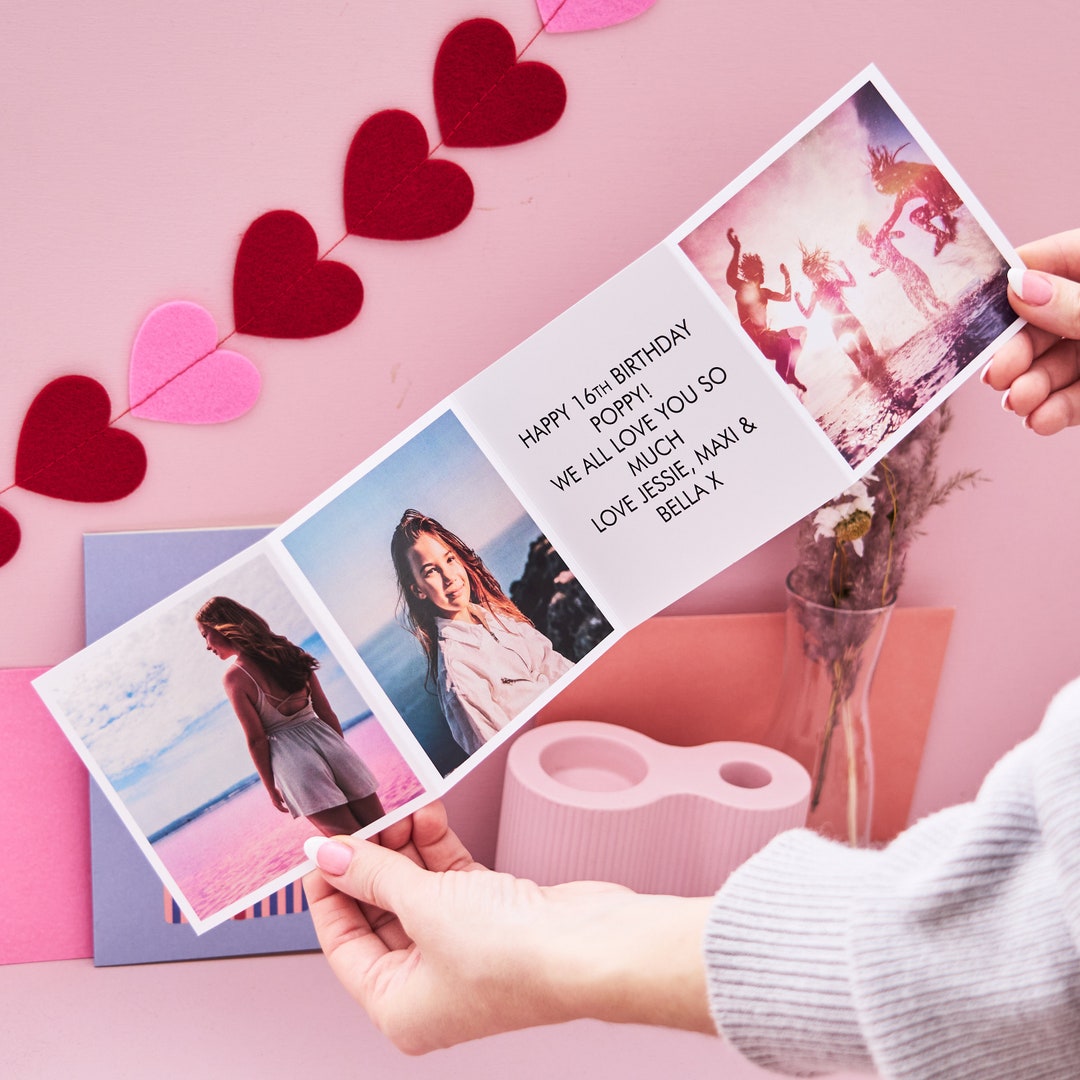 Personalised Fold Out Birthday Photo Card - Etsy
