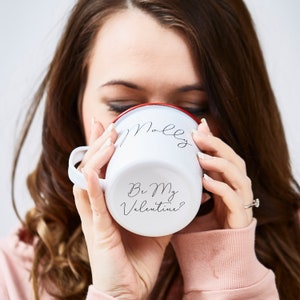 Personalised Enamel Hidden Message Mug - Etsy UK