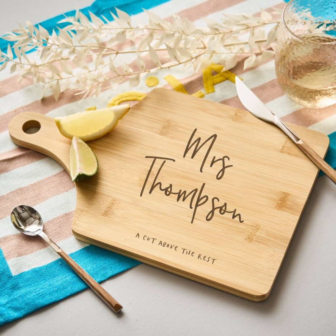 Personalised Teacher Gift Chopping Board - Etsy