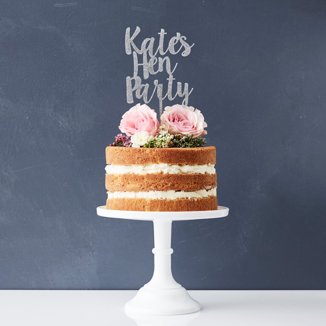 Hen Party Personalised Cake Topper - Etsy