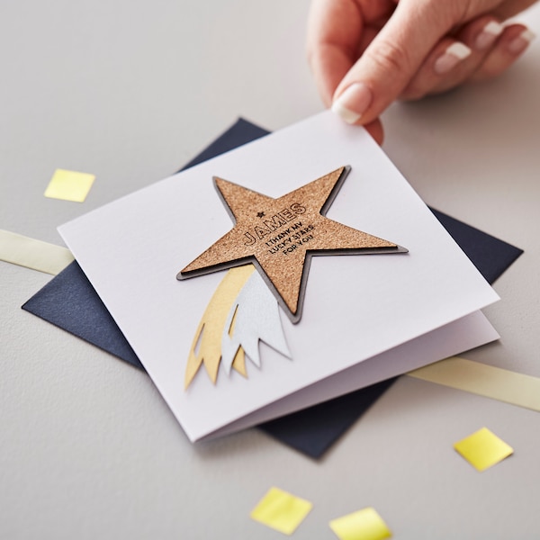 Shooting Star Birthday Card - Etsy