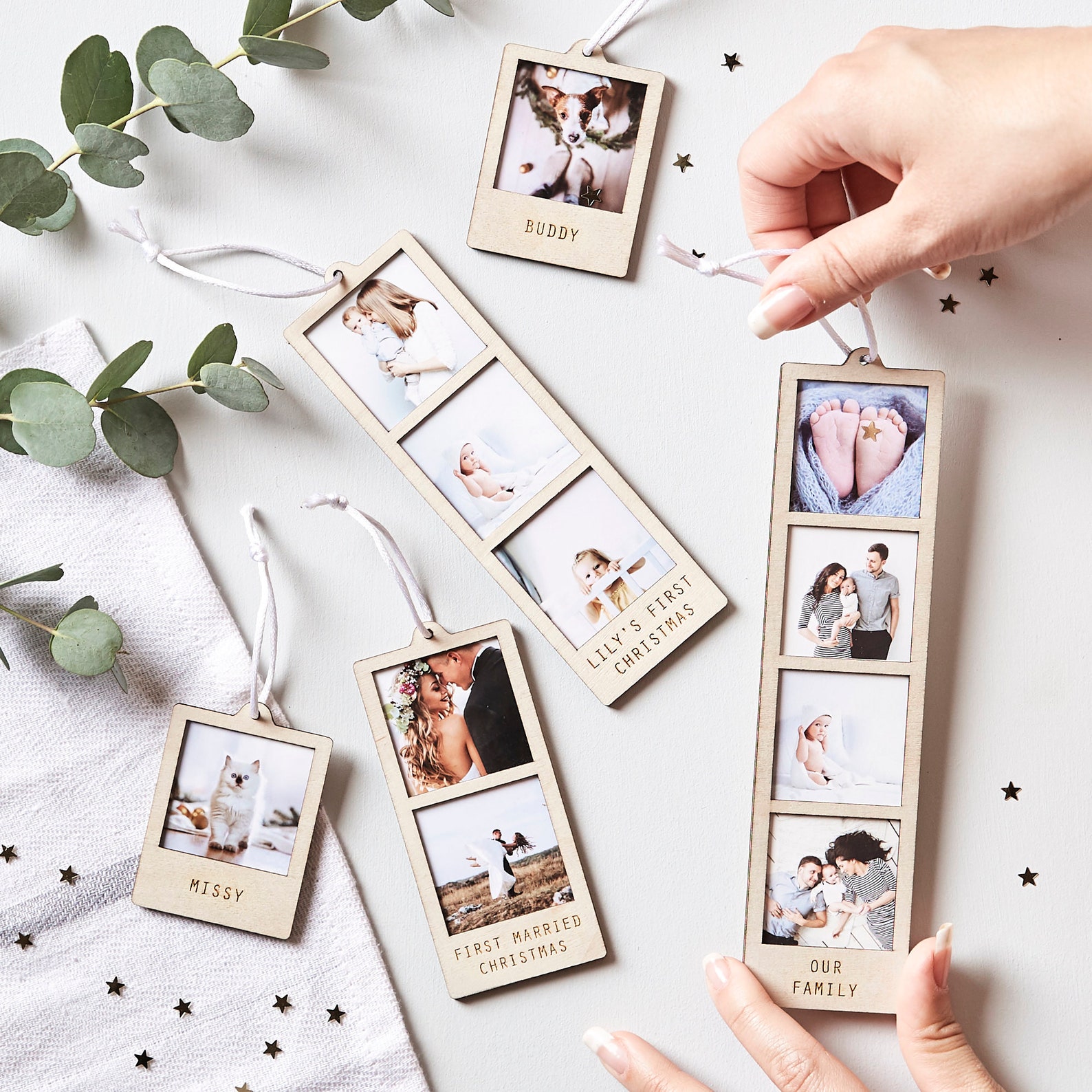 Personalised Hanging Photo Token - Etsy UK