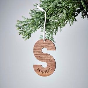 Personalised Wooden Initial Decoration - Etsy