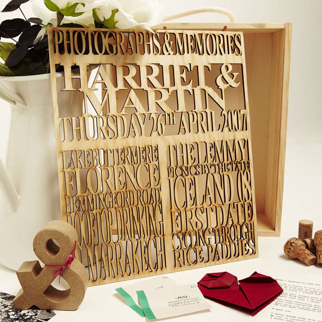 Personalised Couples Keepsake Box - Etsy