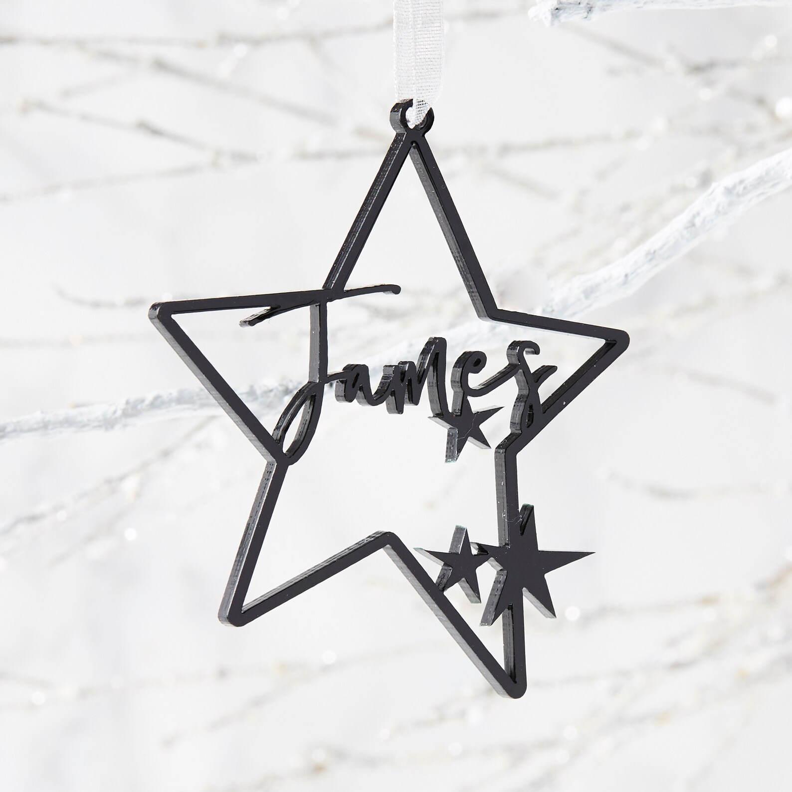 Little Star Personalised Christmas Decoration - Etsy UK