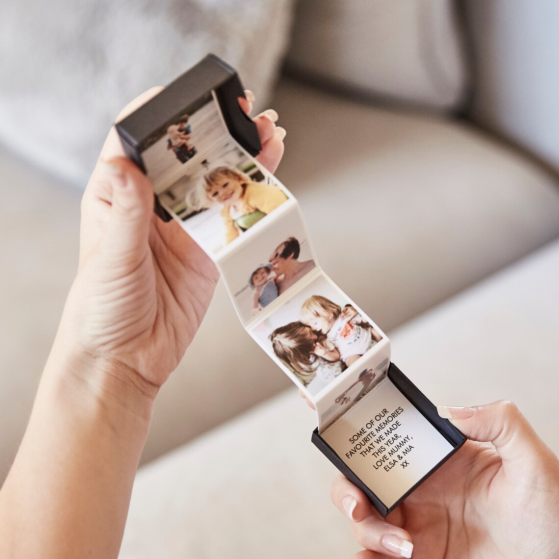 Personalised Pull Out Baby Photo Album Token Gift - Etsy