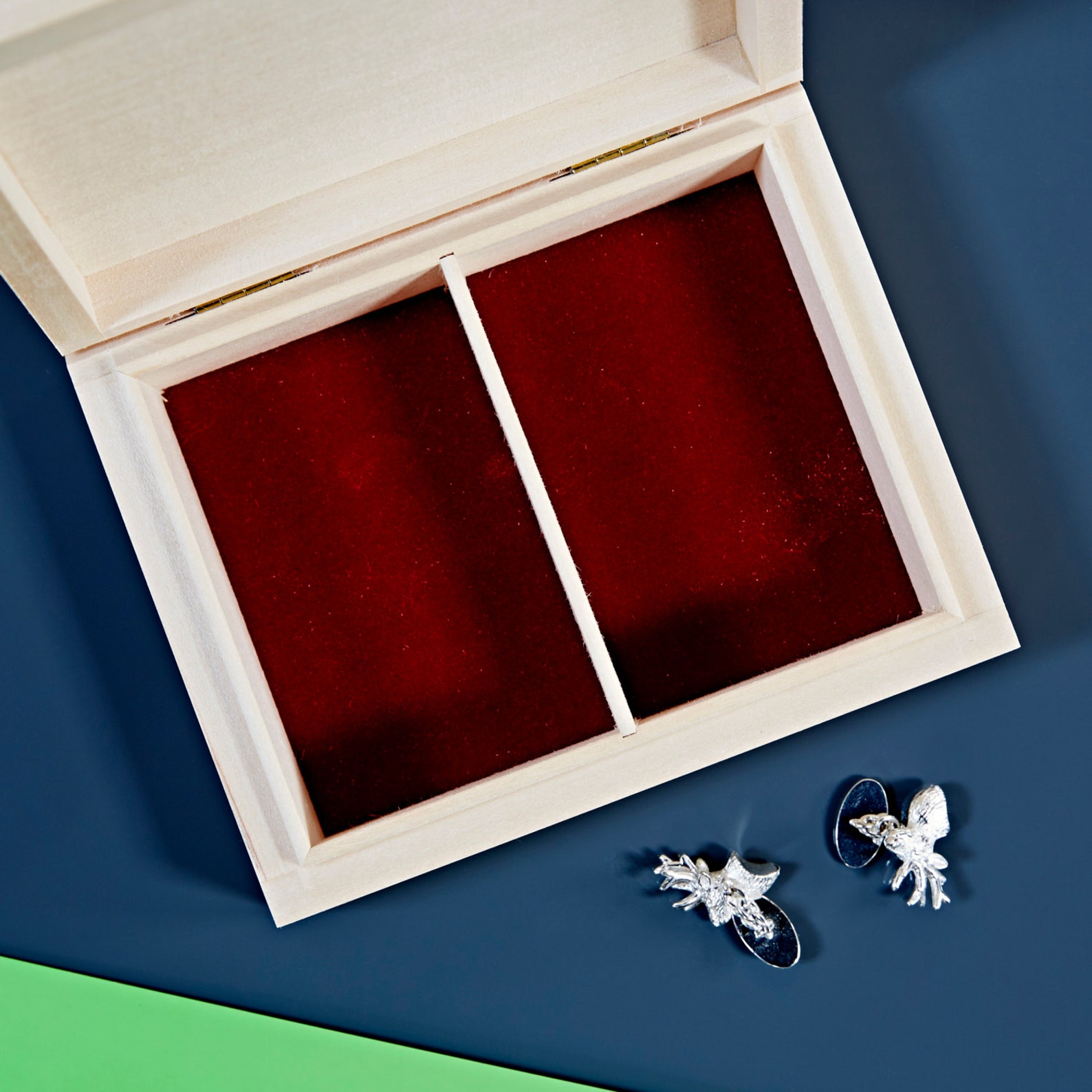 Personalised Wooden Cufflink Box | Etsy
