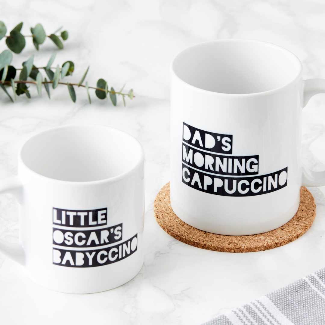 Personalised Cappuccino/babyccino Mugs - Etsy
