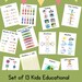 Printable Kids Educational Posters | Set of 13 Colorful Learning Prints ...