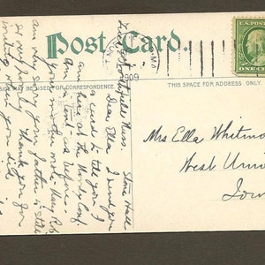 NORTHFIELD Massachusetts Vintage Postcard Main Street Looking North ...