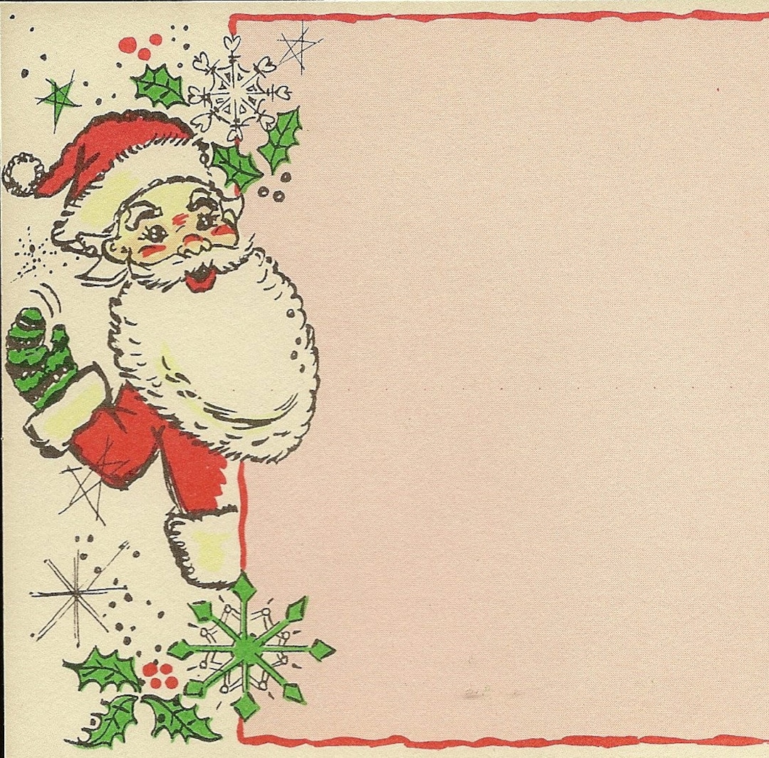 Letter From Santa DIGITAL DOWNLOAD Santa Stationery Perfect for a ...