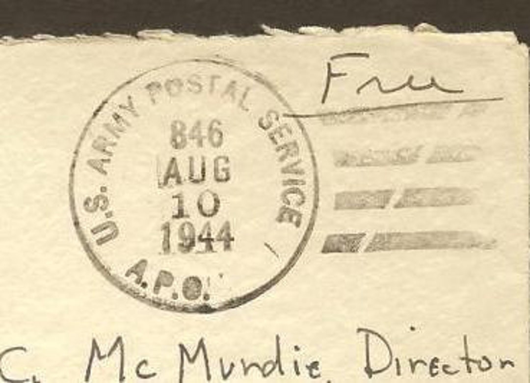 Pair 1944 APO Covers APO 845 and 846 puerto Rico to Grand Lodge of ...