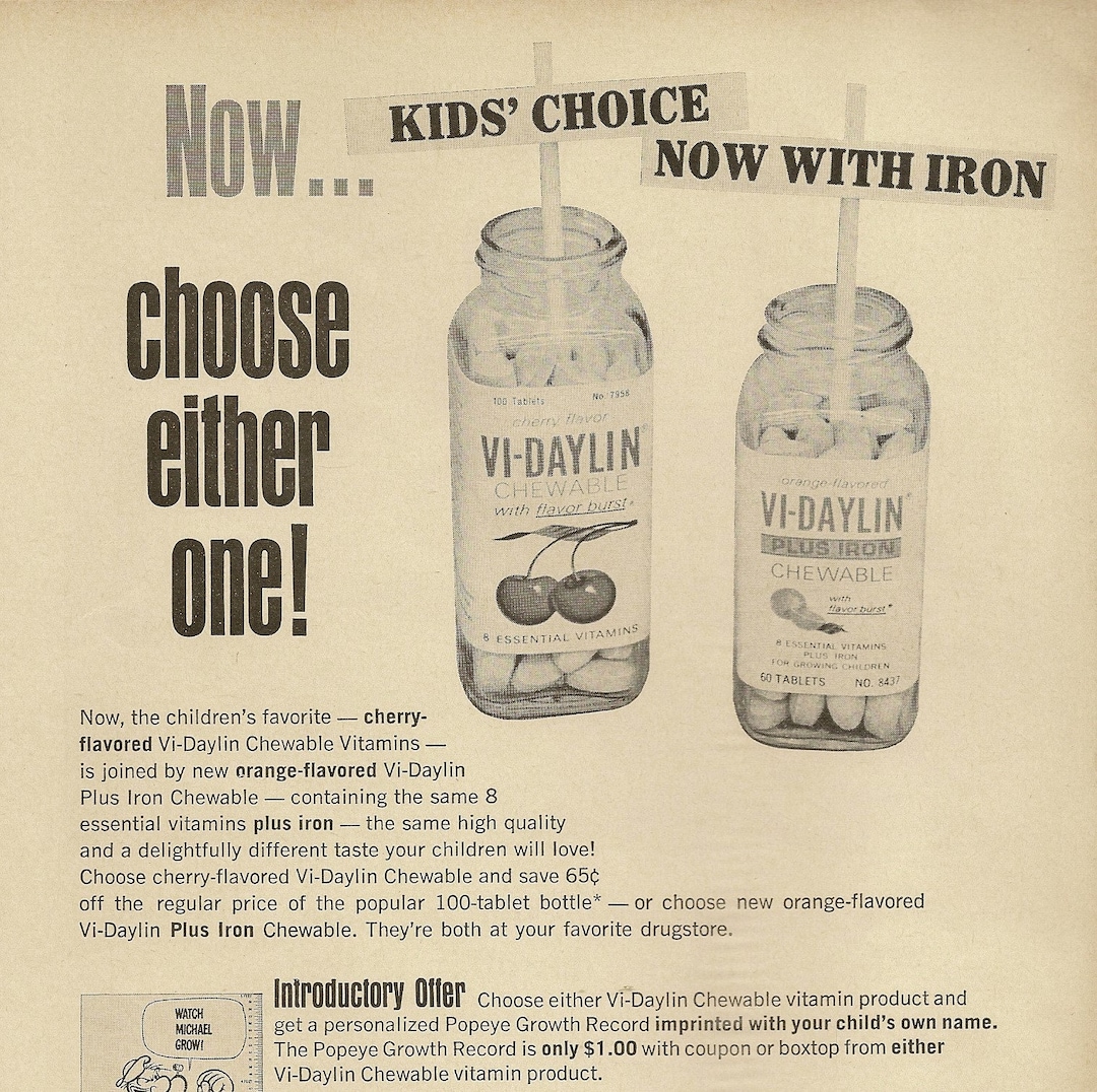 1960s Vi-daylin Chewable Vitamins and Maytag Advertisement – Maytag Ad ...