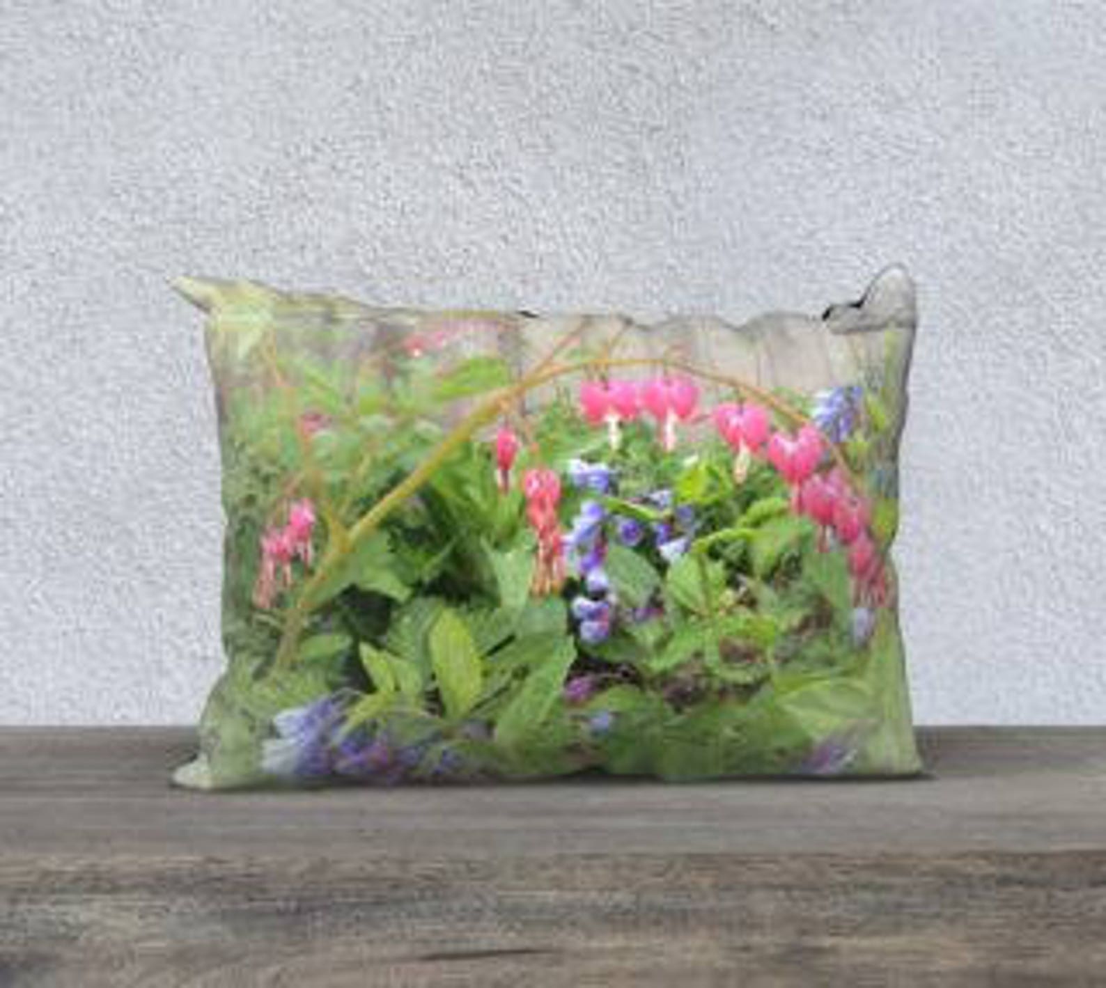 Spring Bleeding Hearts and Virginia Bluebells on Pencil Case | Etsy