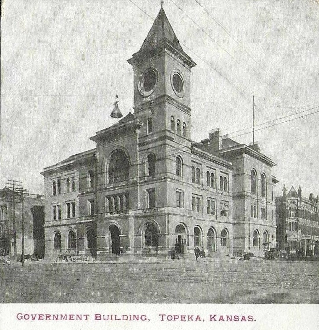 TOPEKA Kansas Government Building Unused Antique UDB Postcard E C Kropp ...