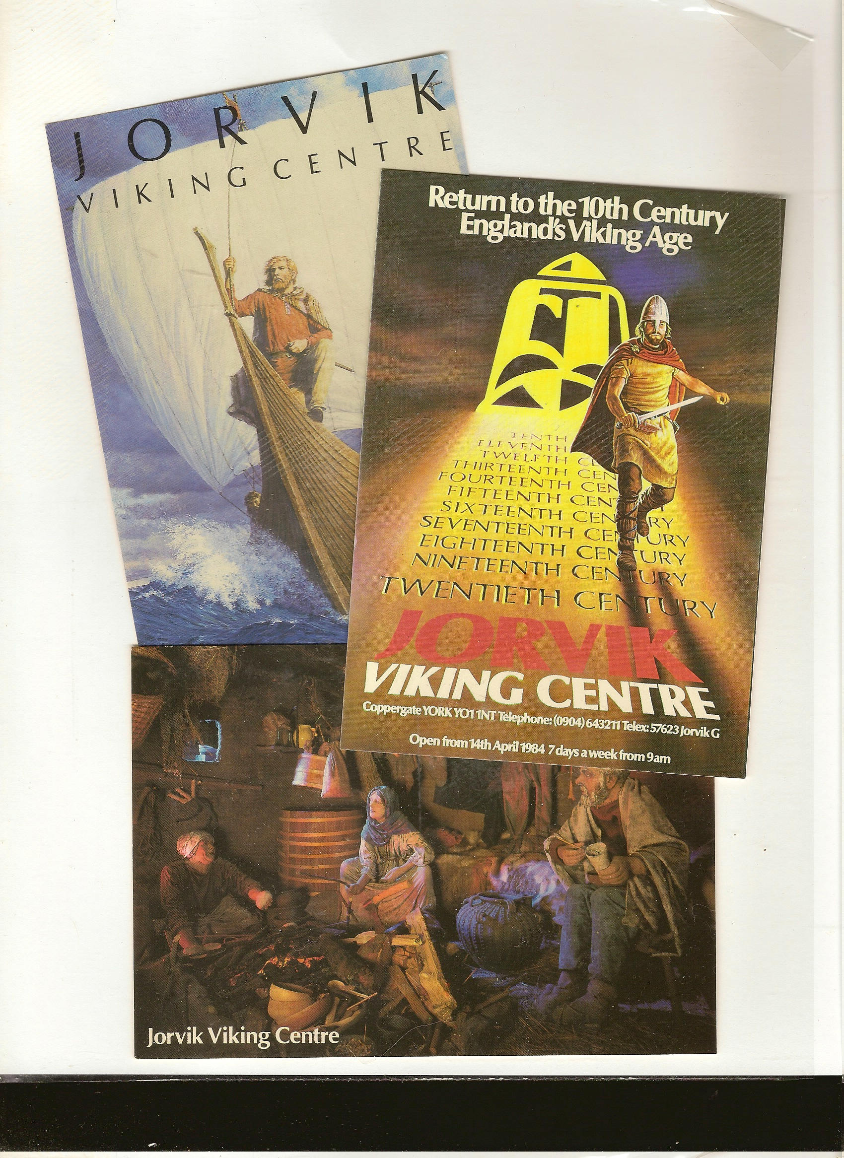 JORVIK Viking Centre 11 Unused Vintage Postcard Collection – Bright ...