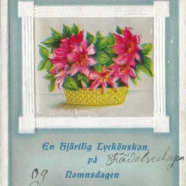 Antique Swedish Postcard - Etsy