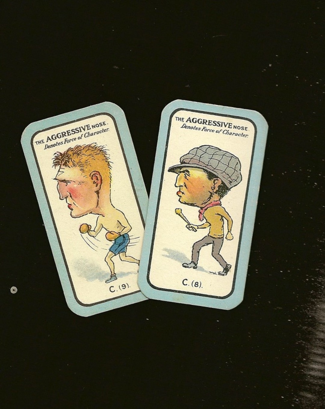 Pair of the Nose Game Card Vintage 1920s Card Game the Aggressive Nose ...