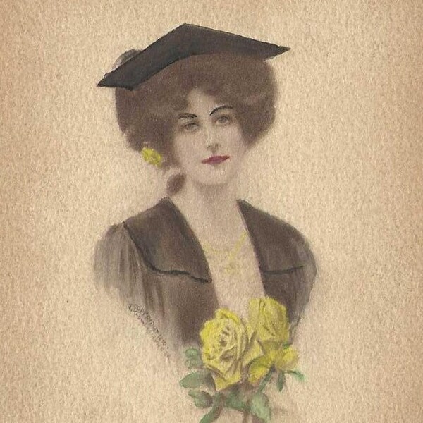 Hand Tinted Postcard - Etsy