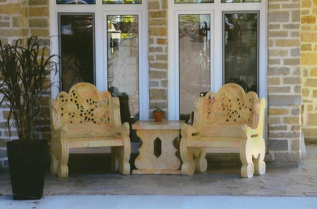 Two Comfy Chairs A Perfect Conversation Spot Art Photography on Blank ...