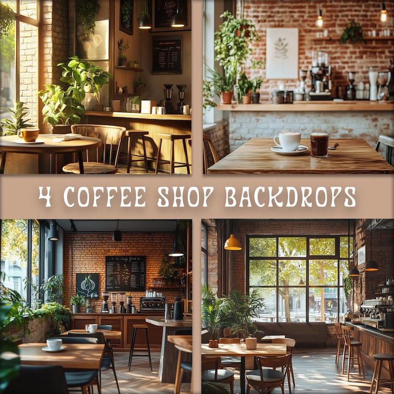 4 Coffee Shop Zoom Backgrounds – Cozy Virtual Cafe Backdrops for Video ...