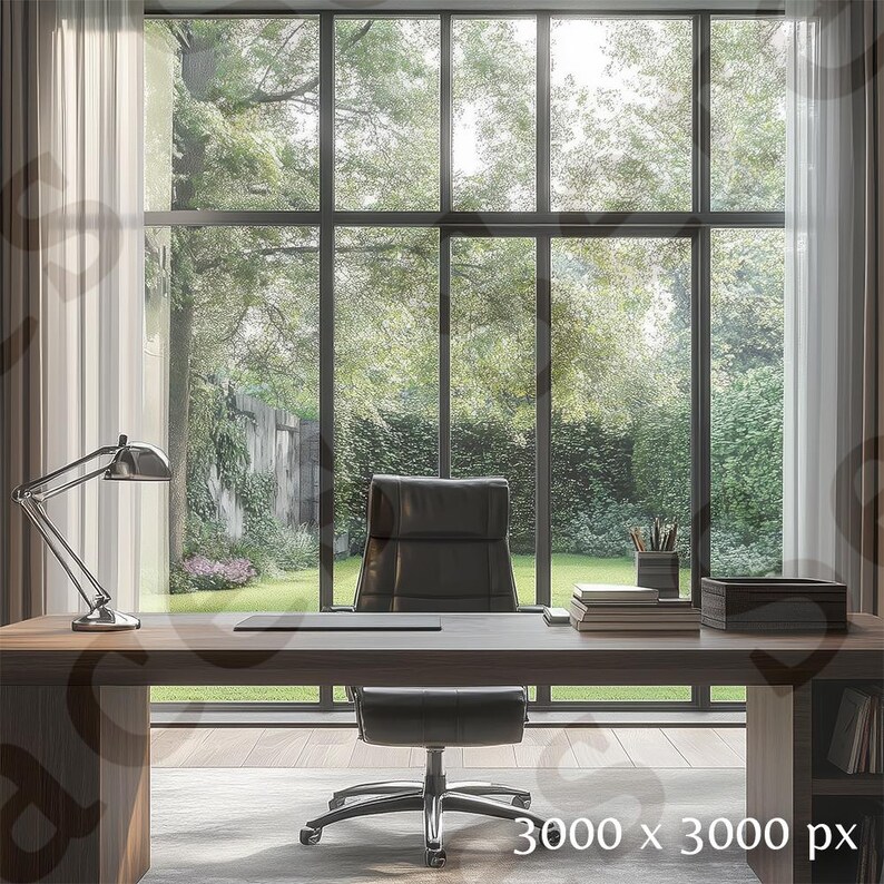 Modern Home Office Virtual Background | Fullhd, 4K, Square | Blurred ...