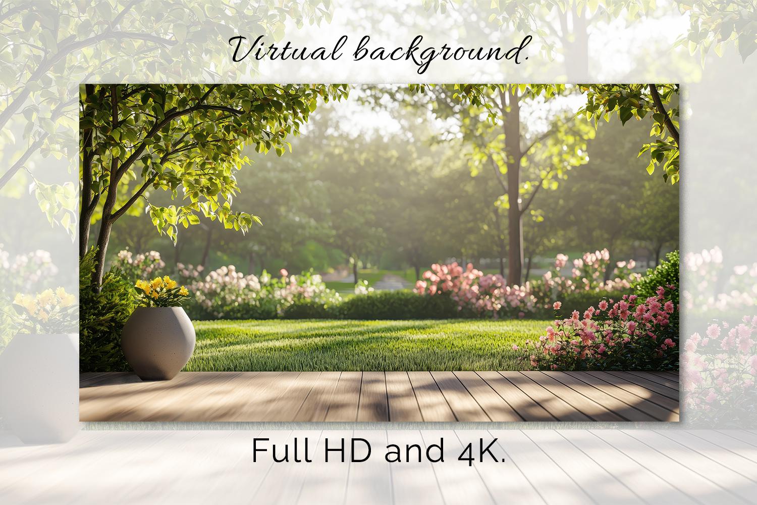 Spring Zoom Background | Full HD & 4K + Mirrored Versions + Zoom ...