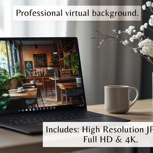 4 Coffee Shop Zoom Backgrounds – Cozy Virtual Cafe Backdrops for Video ...