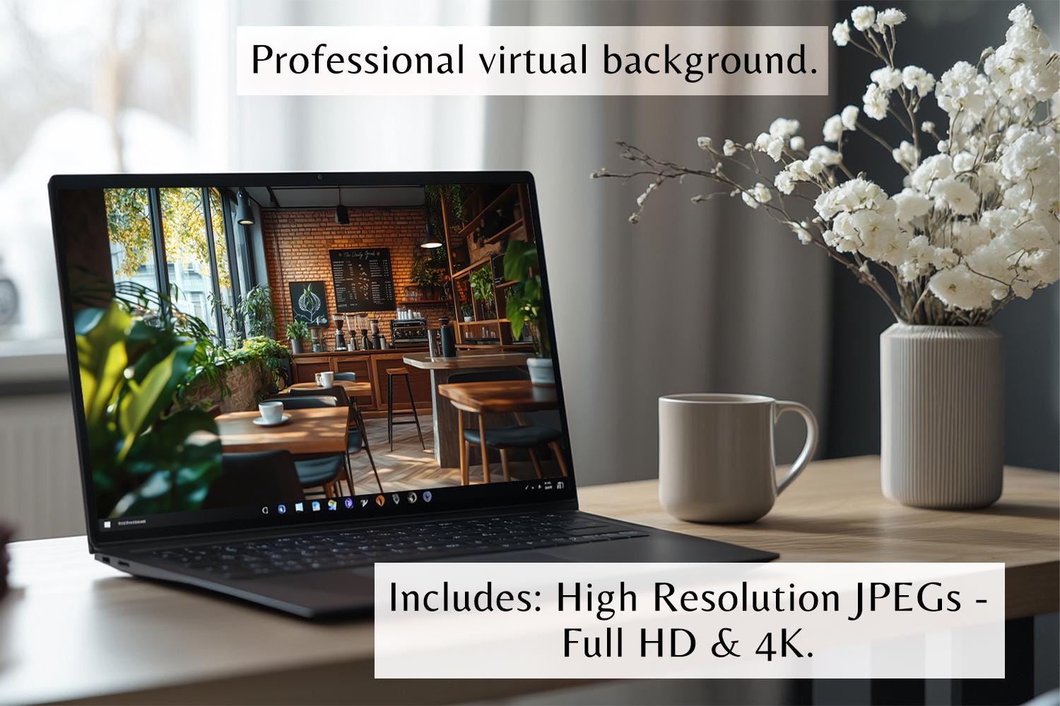 4 Coffee Shop Zoom Backgrounds – Cozy Virtual Cafe Backdrops for Video ...